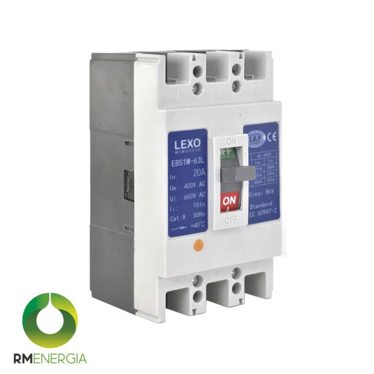 Interruptor Caja Moldeada LEXO 63L 20A | 3 Polos | 25kA | Protección ...